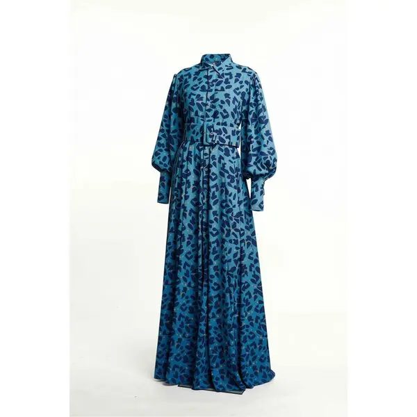 OFUURE Azi Maxi Shirt Dress - Blue