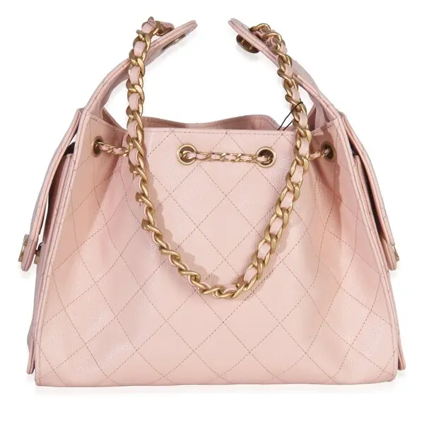 Chanel Quilted Caviar 25 Hobo Handbag