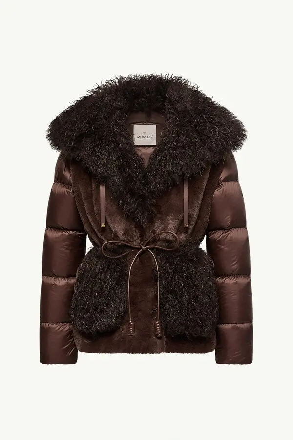 Moncler Immersif 2-in-1 Short Down Jacket - Brown