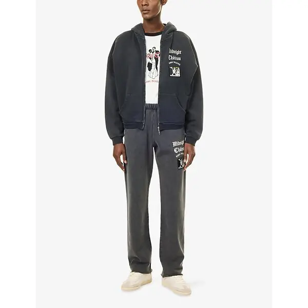DUKE + DEXTER Mc Washed Printed Cotton Hoody