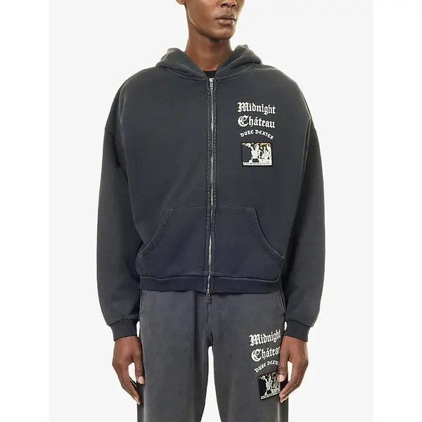DUKE + DEXTER Mc Washed Printed Cotton Hoody