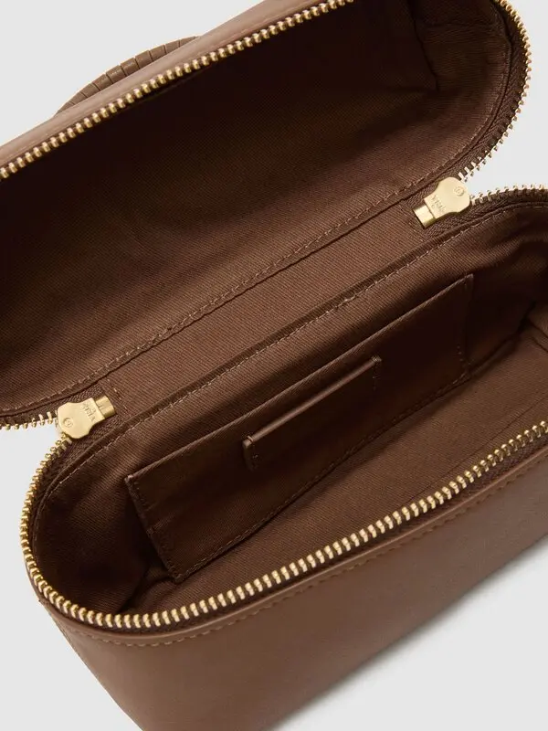 REISS Ines Leather Vanity Crossbody Bag