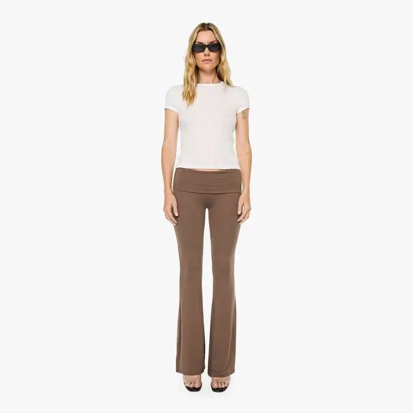 Eterne Foldover Flare Pants Mushroom - Multi