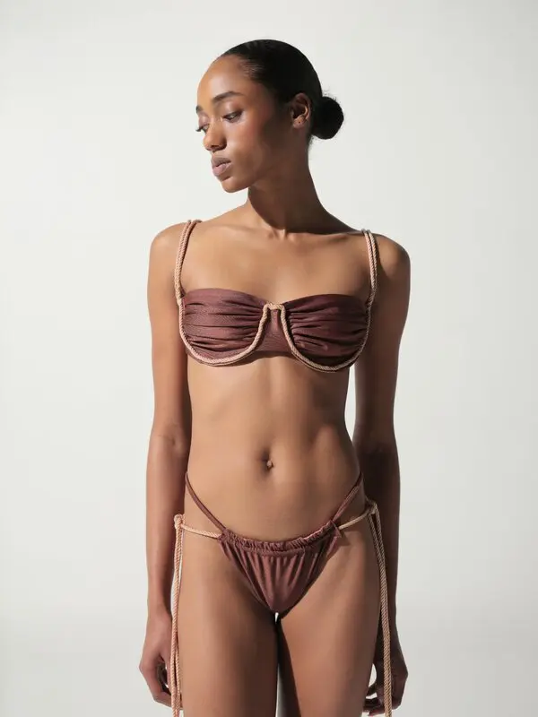 BAOBAB Lula Bikini Top - Coffee