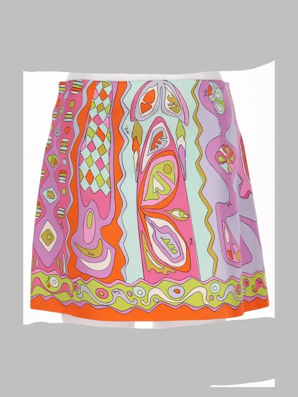 Emilio Pucci Wrap Skirt With Print