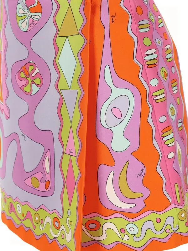 Emilio Pucci Wrap Skirt With Print
