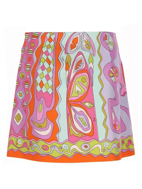 Emilio Pucci Wrap Skirt With Print