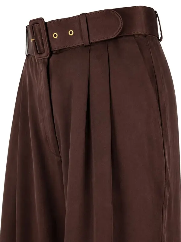Zimmermann Pantalone In Seta Con Cintura