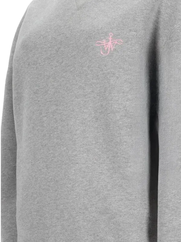 JW Anderson Embroidered Anchor Logo Sweatshirt - Grey
