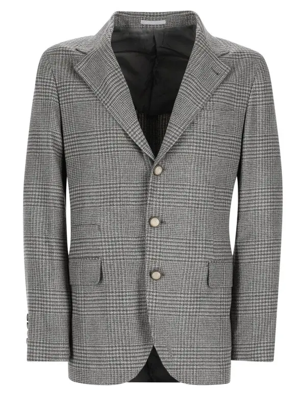 Brunello Cucinelli Giacca Monopetto In Lana - Grey