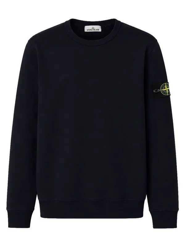 Stone Island Felpa Con Patch Logo