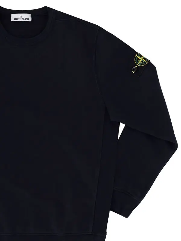 Stone Island Felpa Con Patch Logo