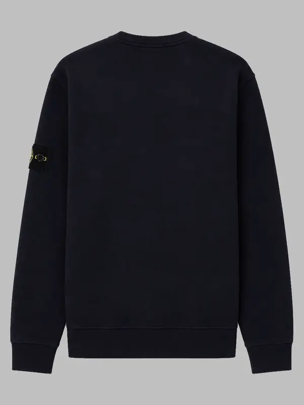 Stone Island Felpa Con Patch Logo