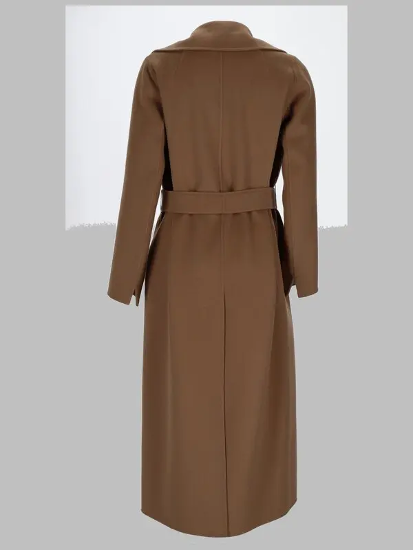 Max Mara Draped Wool Wrap Coat