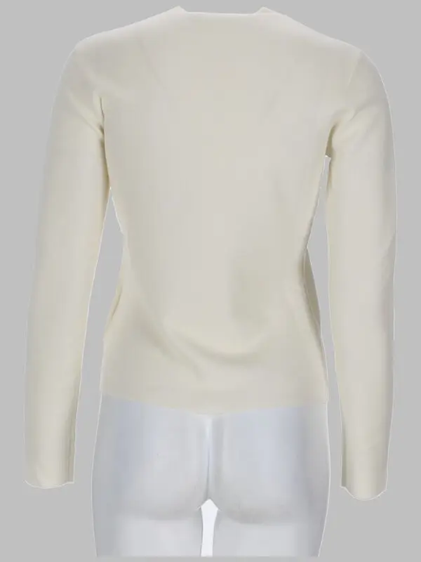 Max Mara Maglia In Filato Di Lana Con Logo A Rilievo
