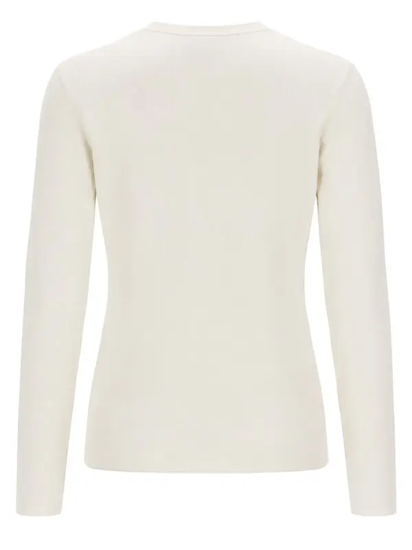 Max Mara Maglia In Filato Di Lana Con Logo A Rilievo