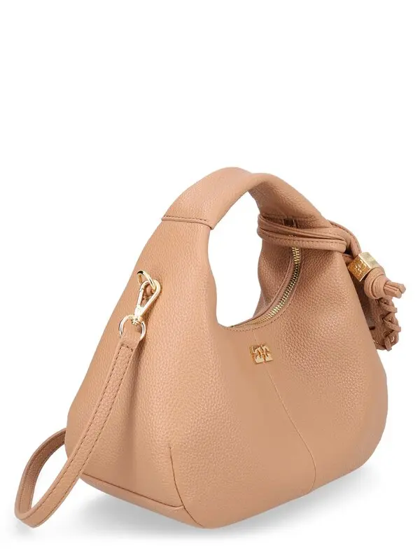 GANNI Mini Hobo Bag With Logo