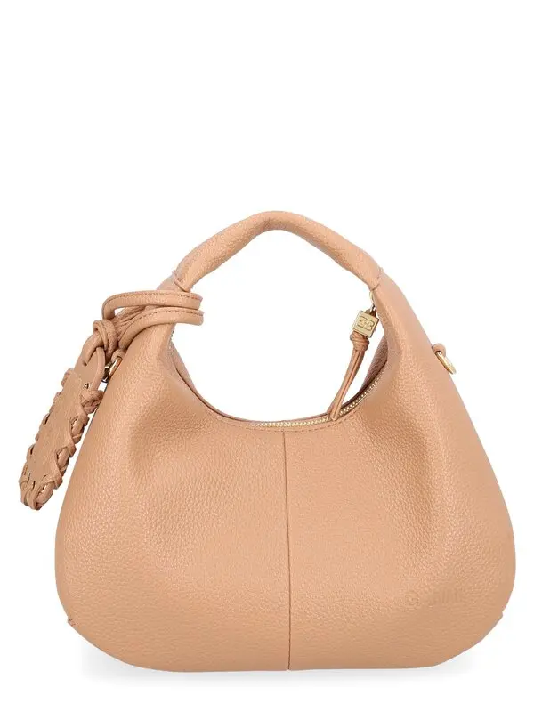 GANNI Mini Hobo Bag With Logo