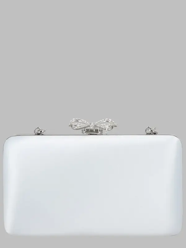 SELF-PORTRAIT Clutch Blu In Raso
