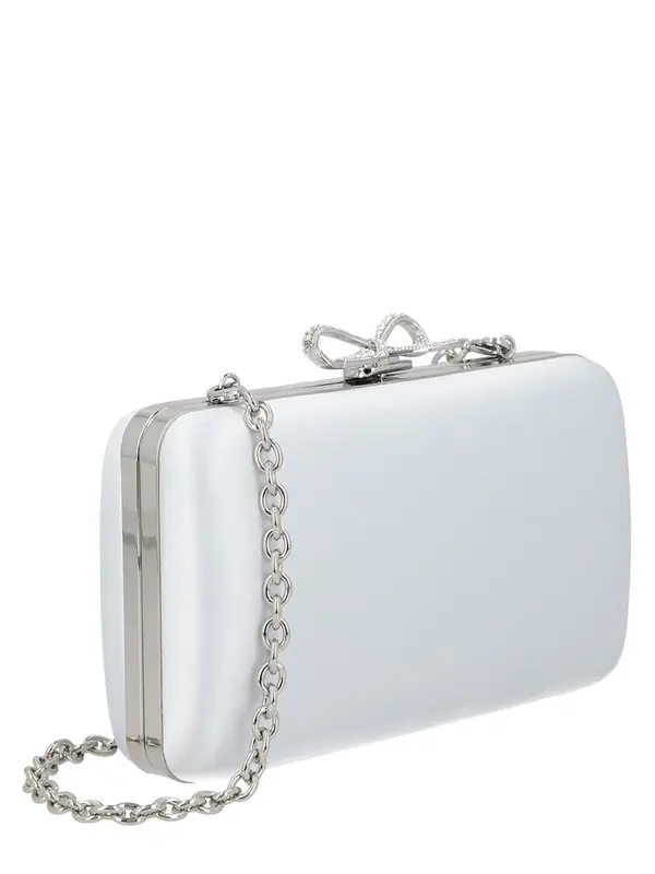 SELF-PORTRAIT Clutch Blu In Raso