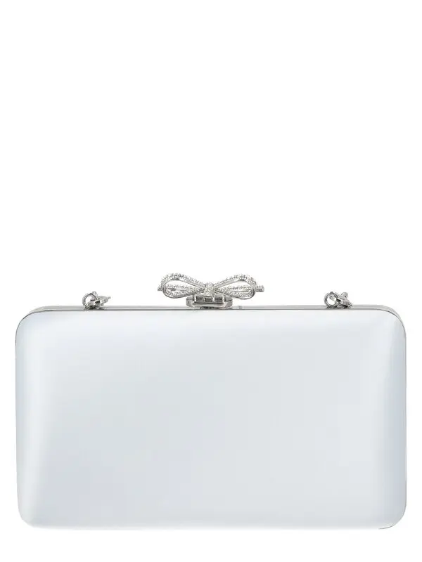 SELF-PORTRAIT Clutch Blu In Raso