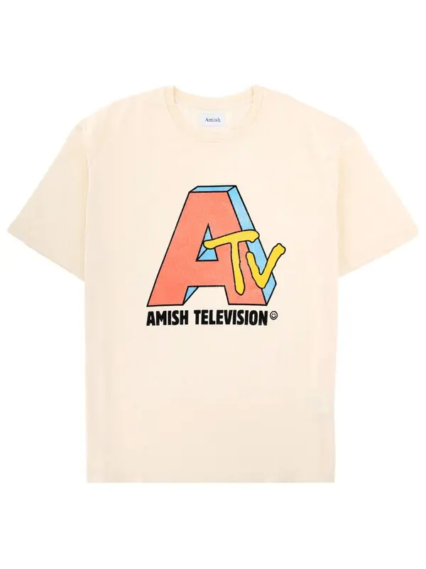 AMISH SUPPLIES T-shirt Con Stampa - Ivory