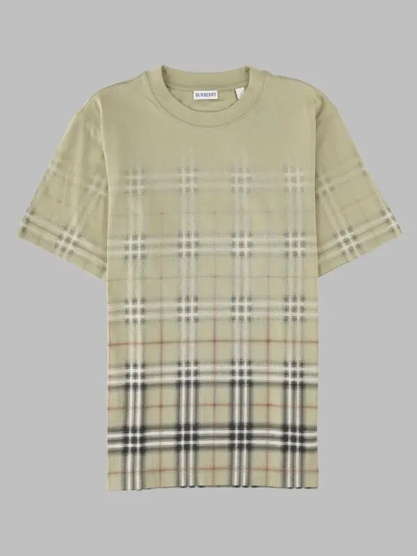 Burberry T-shirt Con Stampa Check