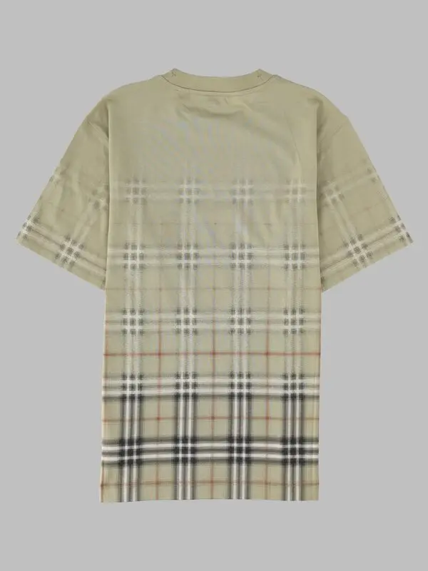 Burberry T-shirt Con Stampa Check