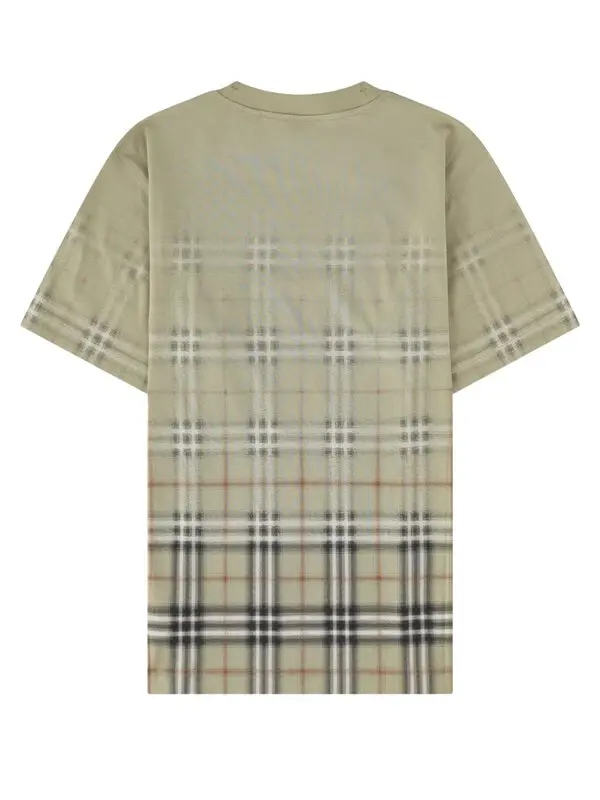 Burberry T-shirt Con Stampa Check