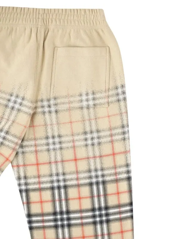 Burberry Pantalone Track Con Stampa Check