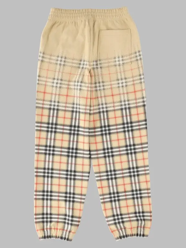 Burberry Pantalone Track Con Stampa Check