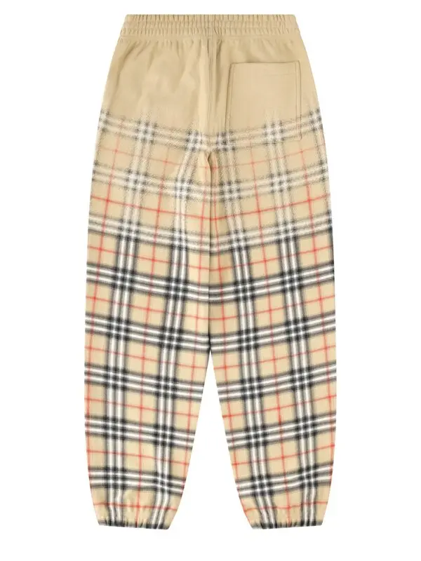 Burberry Pantalone Track Con Stampa Check