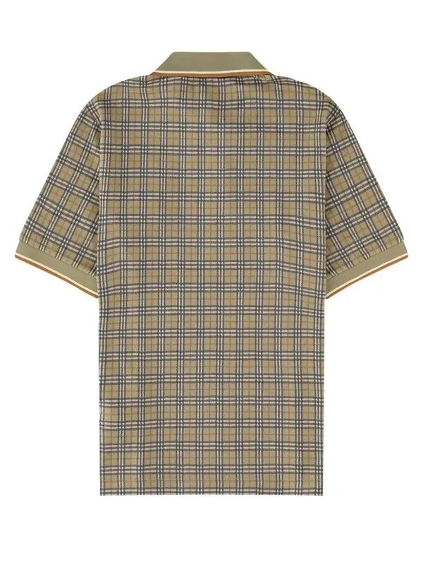 Burberry Polo In Misto Cotone Check