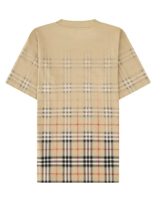 Burberry T-shirt Con Stampa Check