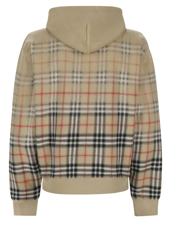 Burberry Felpa Con Stampa Check