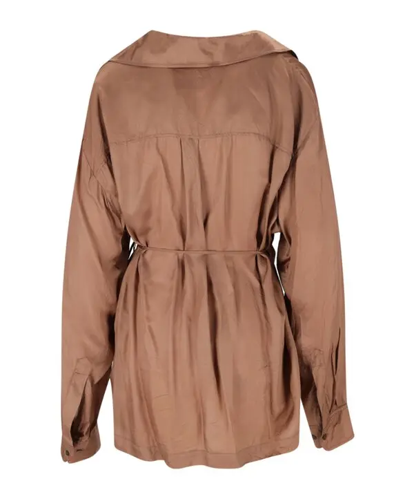 Dries Van Noten Tied V-neck Top