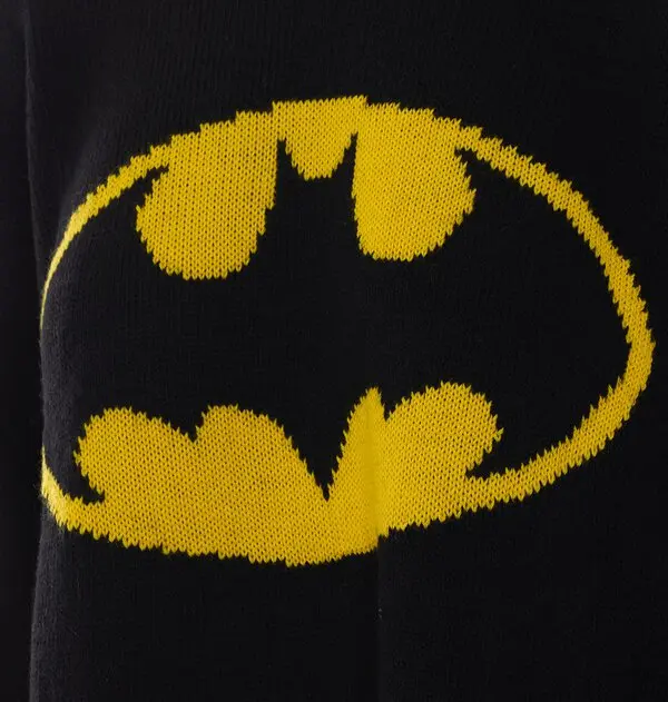 ANIYE BY Batman Motif Crewneck Dropshoulder Knit Sweater