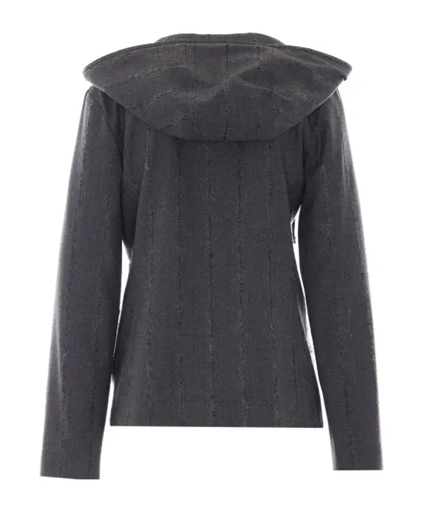 Fabiana Filippi Long Sleeve Hooded Blazer