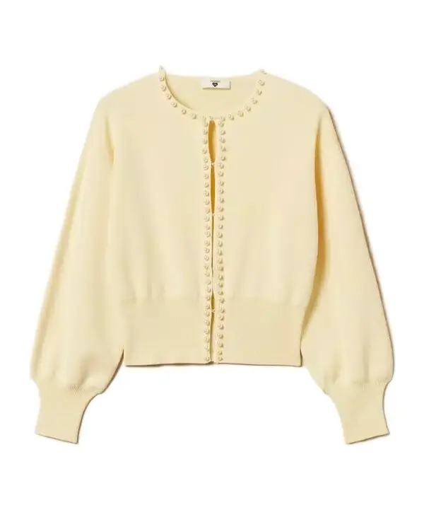 TWINSET Pearl Embellished Cardigan