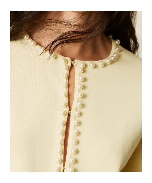 TWINSET Pearl Embellished Cardigan