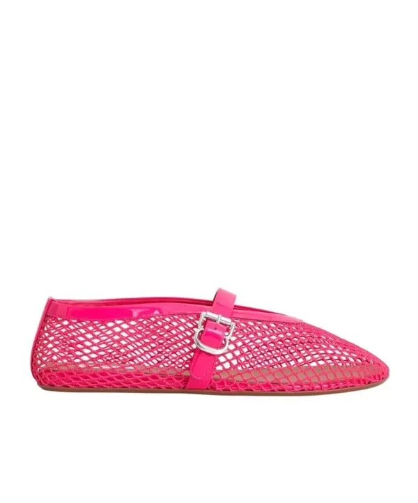 Alaïa Mesh Strap Ballet Flats - No
