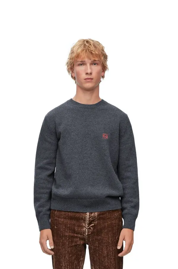 Loewe Wool Sweater With Anagram Embroidery