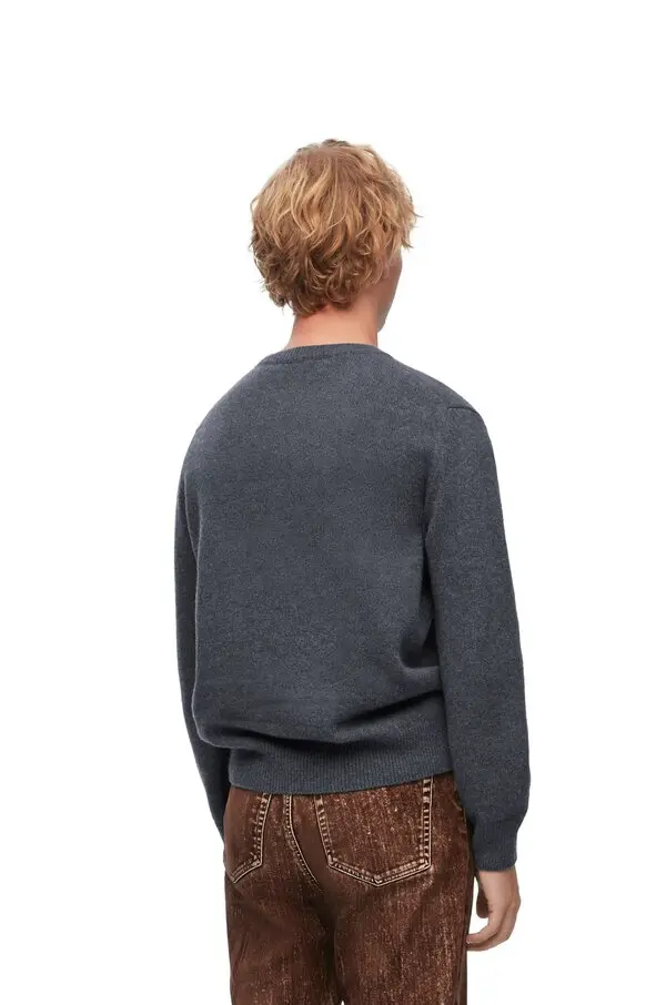 Loewe Wool Sweater With Anagram Embroidery