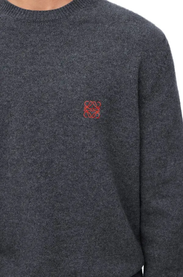 Loewe Wool Sweater With Anagram Embroidery