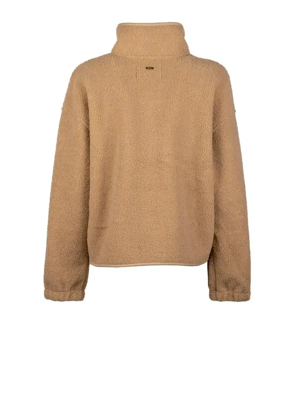 Barbour Stand Collar Fleece Cropped Jacket