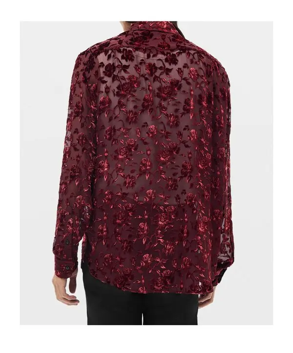 ANN DEMEULEMEESTER Andre Floral-devoré Shirt