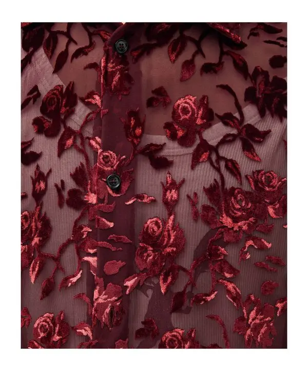 ANN DEMEULEMEESTER Andre Floral-devoré Shirt