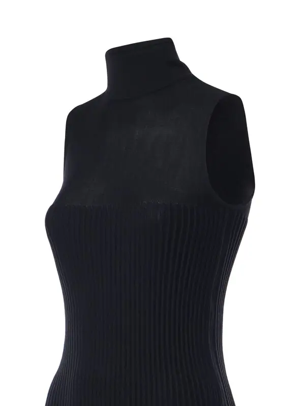 Alaïa Sculpting Asymmetric Hem Dress