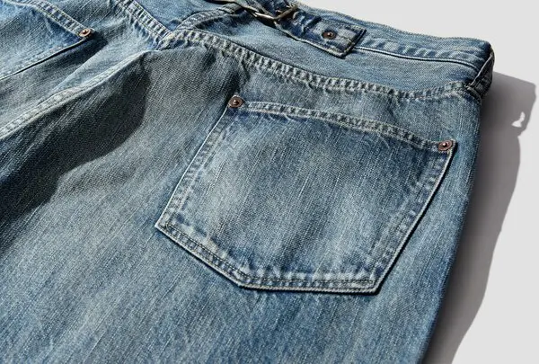 A.PRESSE Washed Wide-leg Jeans