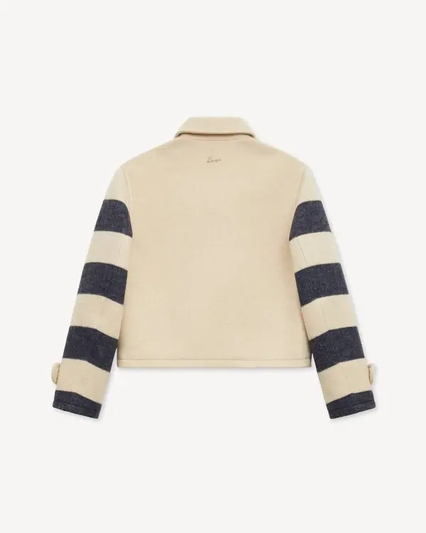 Kenzo Genderless Jacquard Polyamide Wool Blouson Jacket